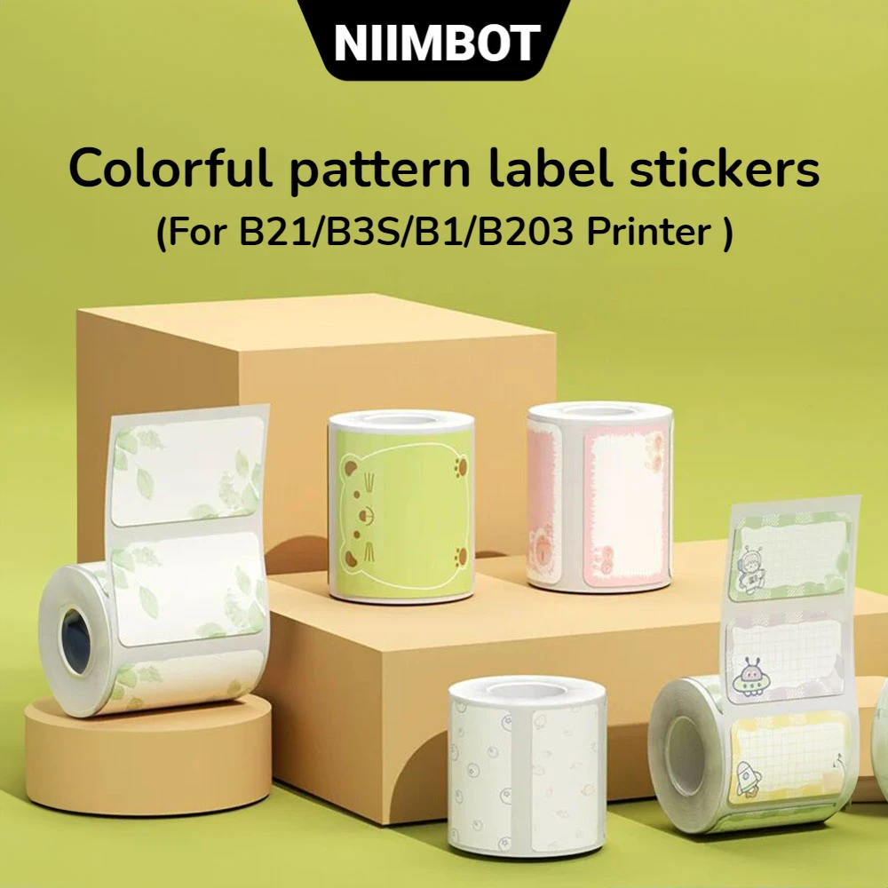 Niimbot-New-Thermal-Sticker-For-B1-B203-B21-B3S-Label-Maker-Colorful ...