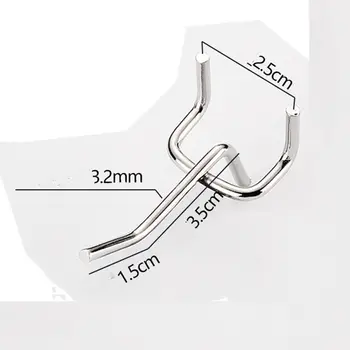 10/20/50Pcs Pegboard Hooks Grid Wall Mesh Retail Display Shop Peg Goods ...