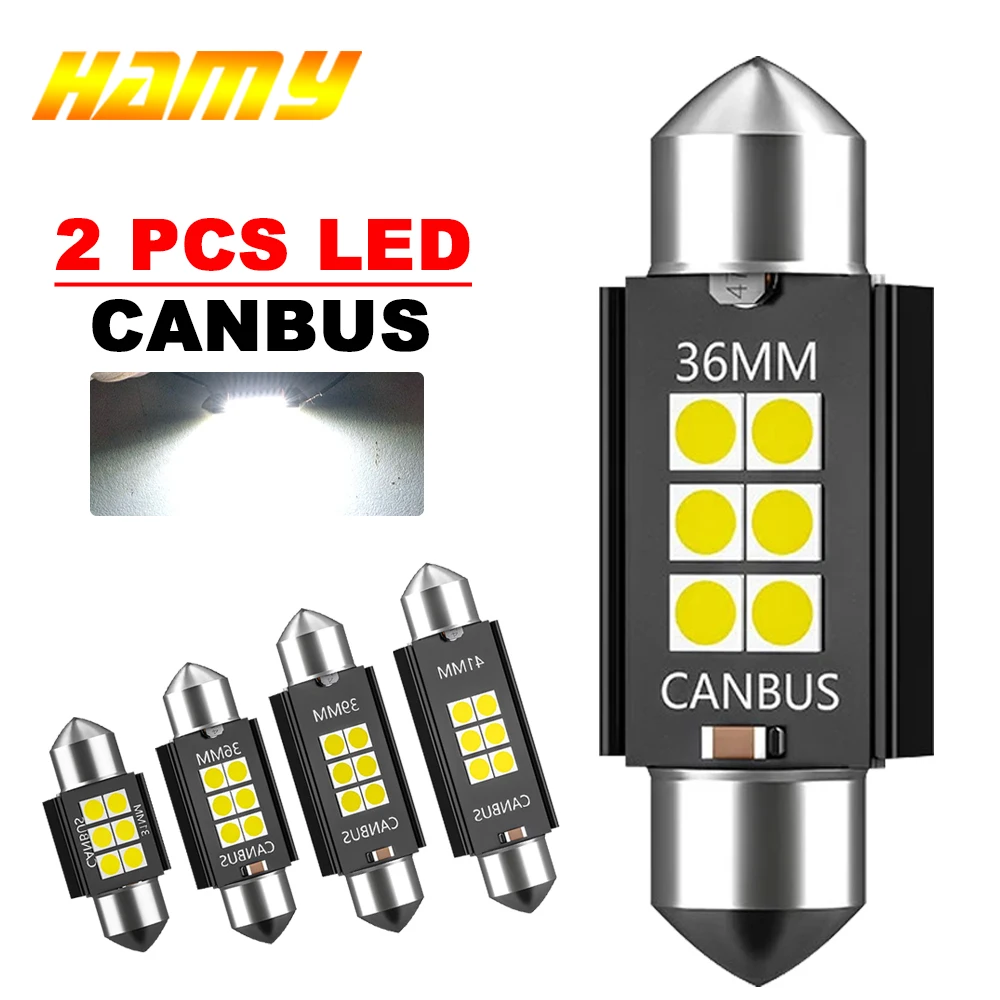 Bombilla-LED-CANBUS-superbrillante-para-Interior-de-coche-luz-de-matr ...