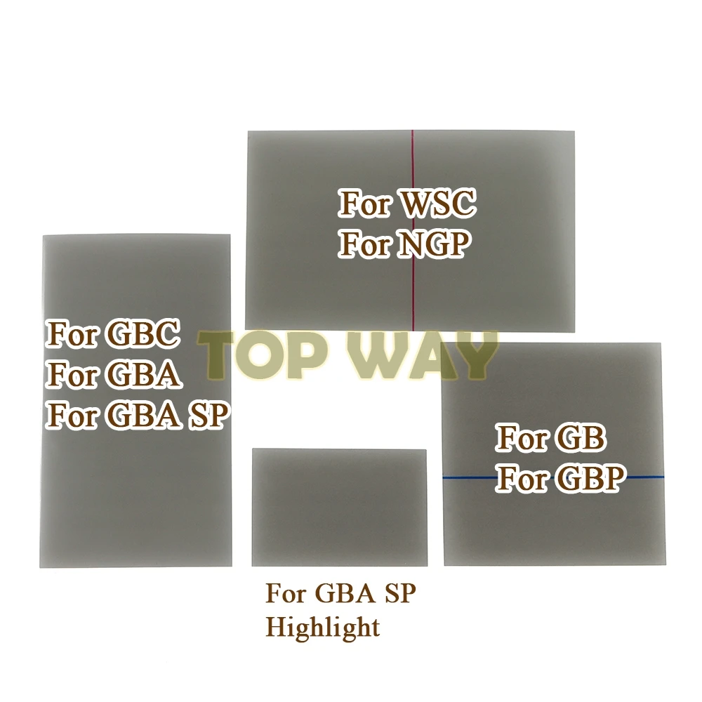 6PCS Screen Modify Part For Gamboy GB For GBA SP Highlight For GBC GBA ...