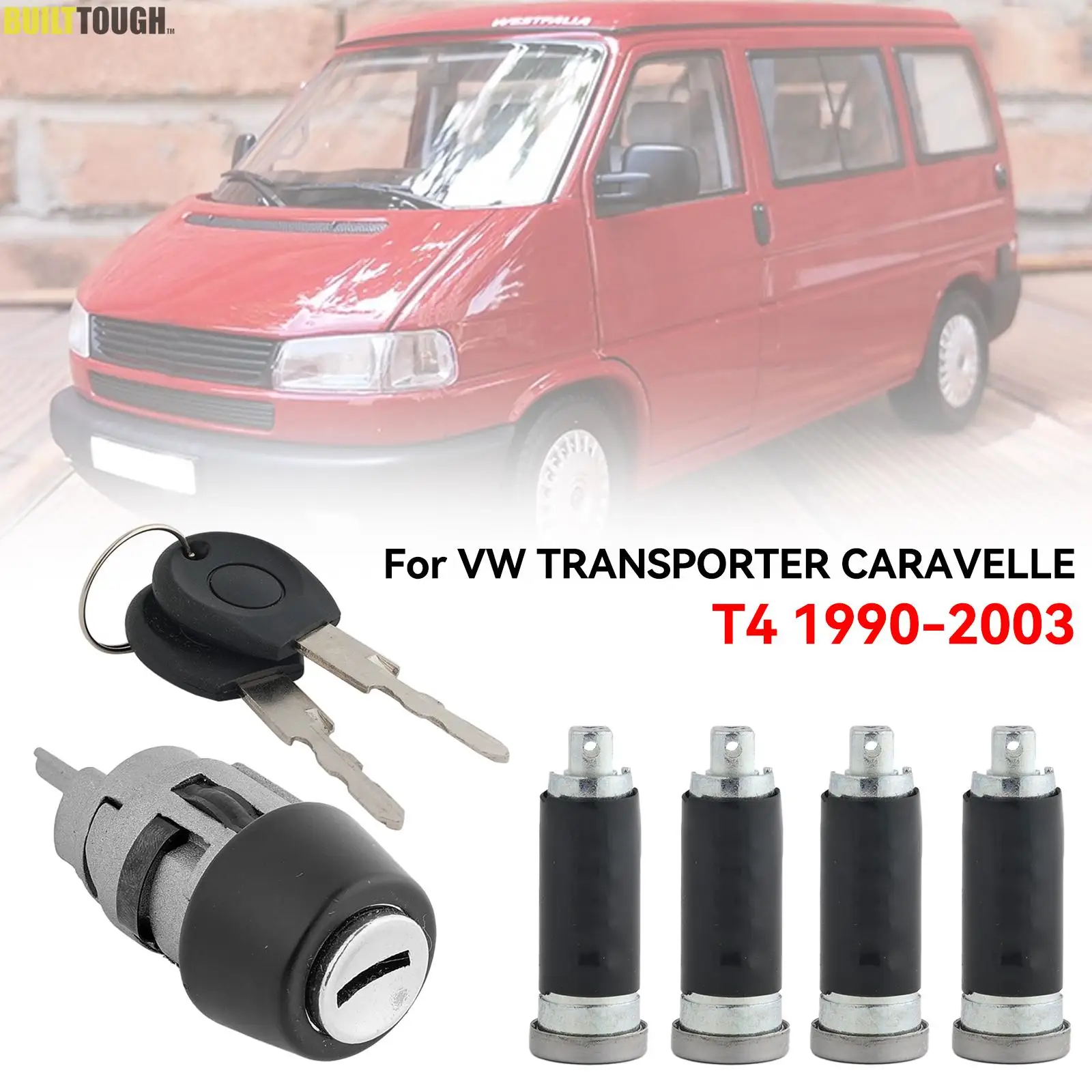 7Pcs/Set Car Auto Ignition Switch Lock+4X Door Lock Barrel with 2 Keys ...