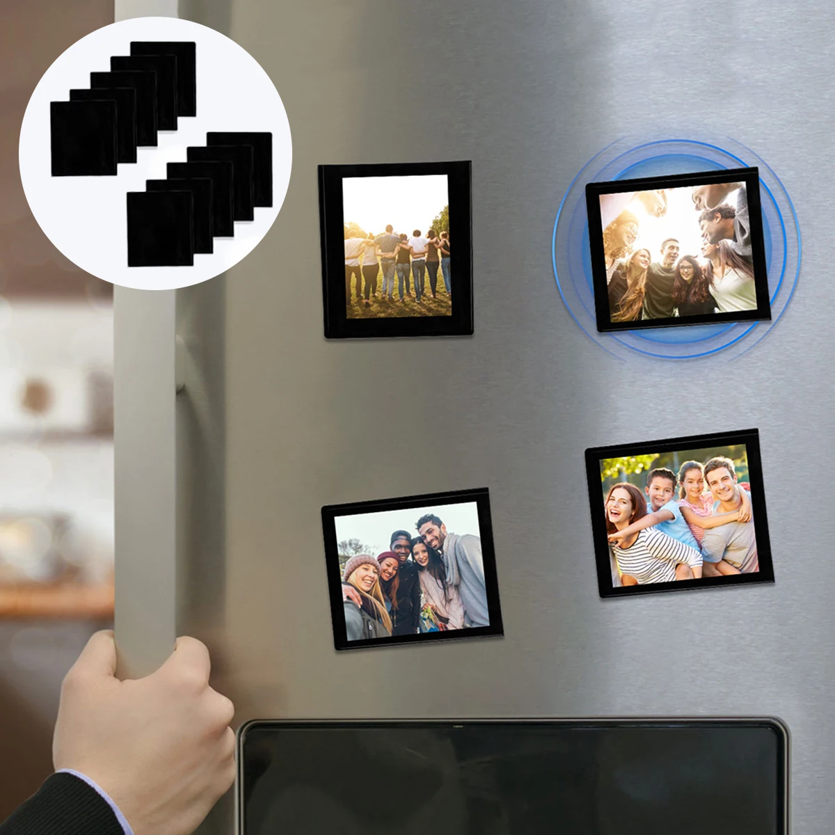 10pc-Fridge-Magnet-Photo-Frame-Magnetic-Photo-Frame-Insert-Photos ...