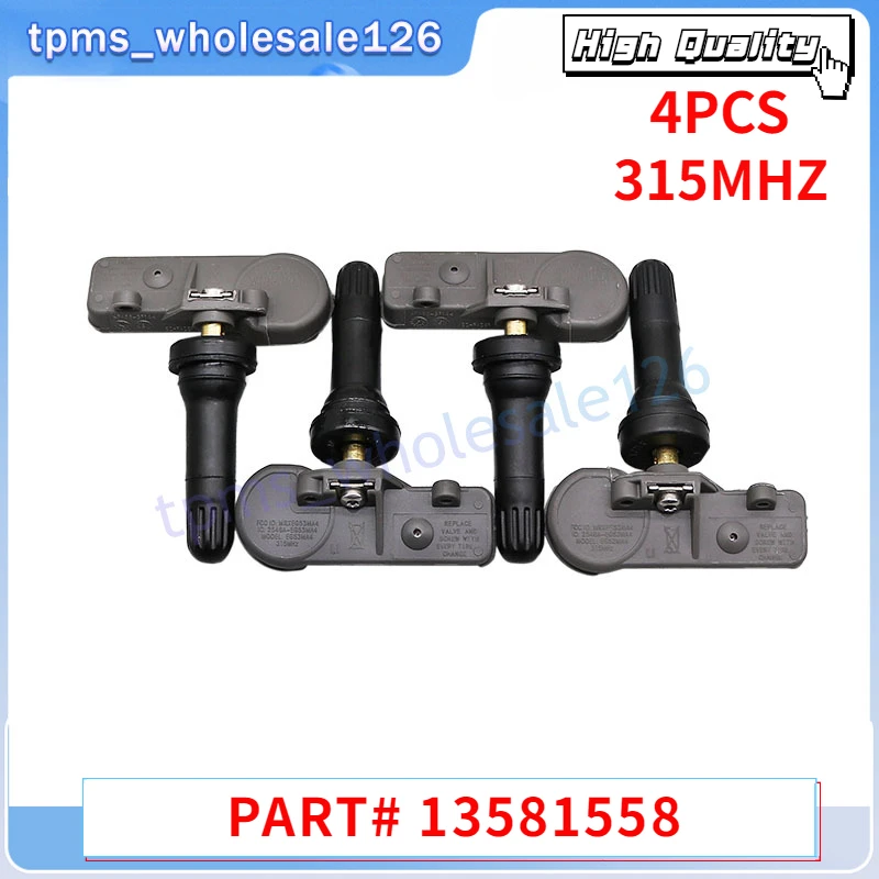 315MHZ-TPMS-Tyre-Sensor-4PCS-13581558-For-GMC-Buick-Lacrosse-Cadillac ...