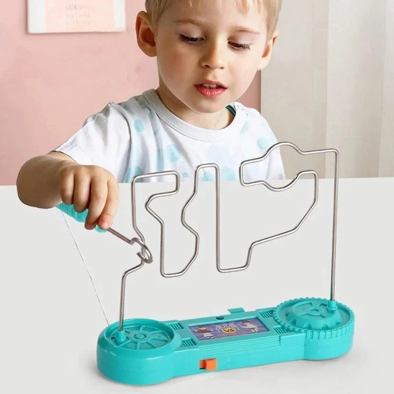 Kids-Collison-Electric-Shock-Toy-Education-Electric-Touch-Maze-Game ...