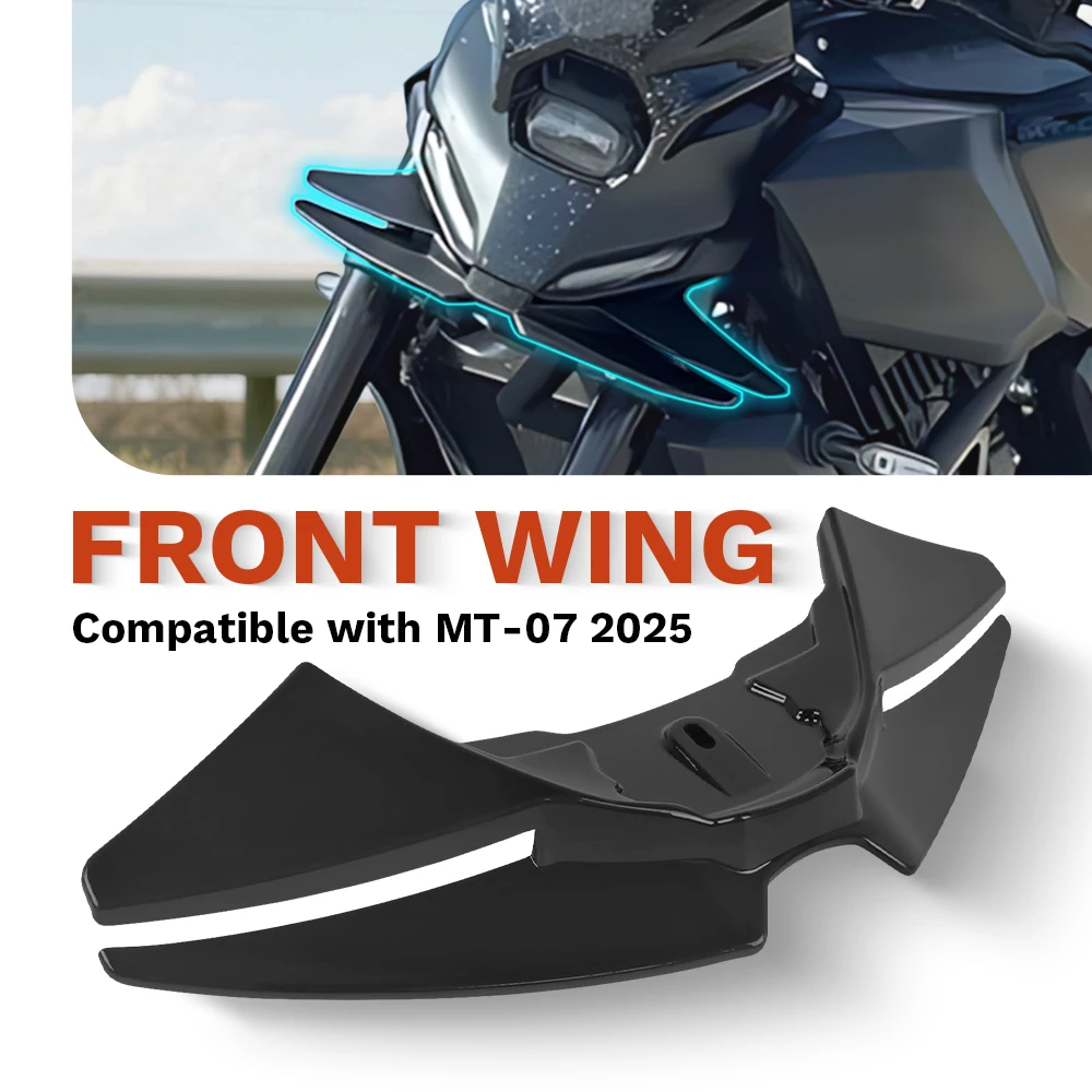For YAMAHA MT07 2025 Wind Wing Front Spoiler Frontal Downforce Winglet ...