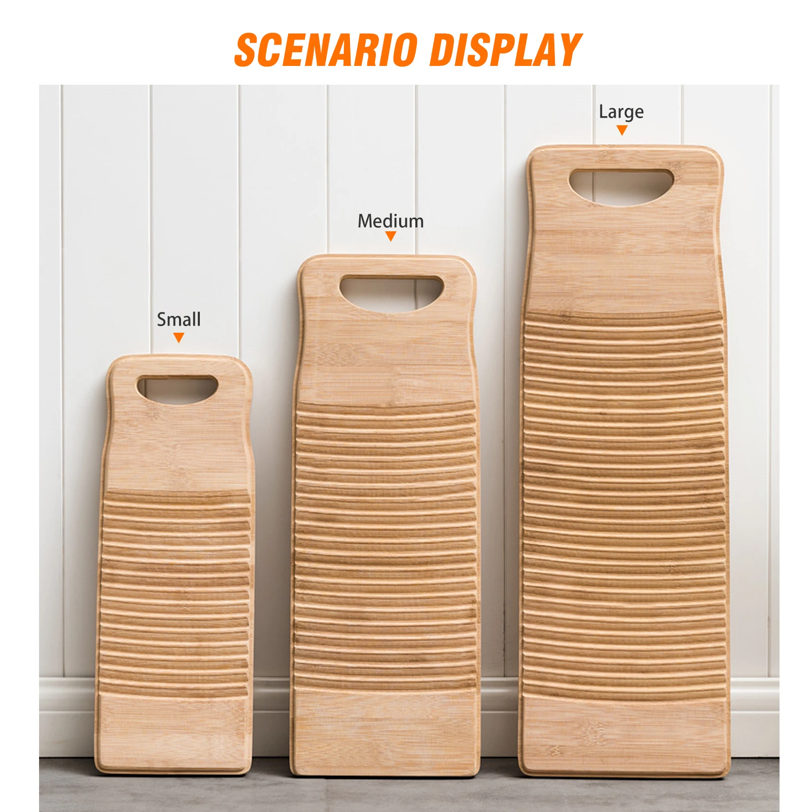 Washing-Clothes-Washboard-Bamboo-Wood-Hand-Wash-Board-For-Laundry ...