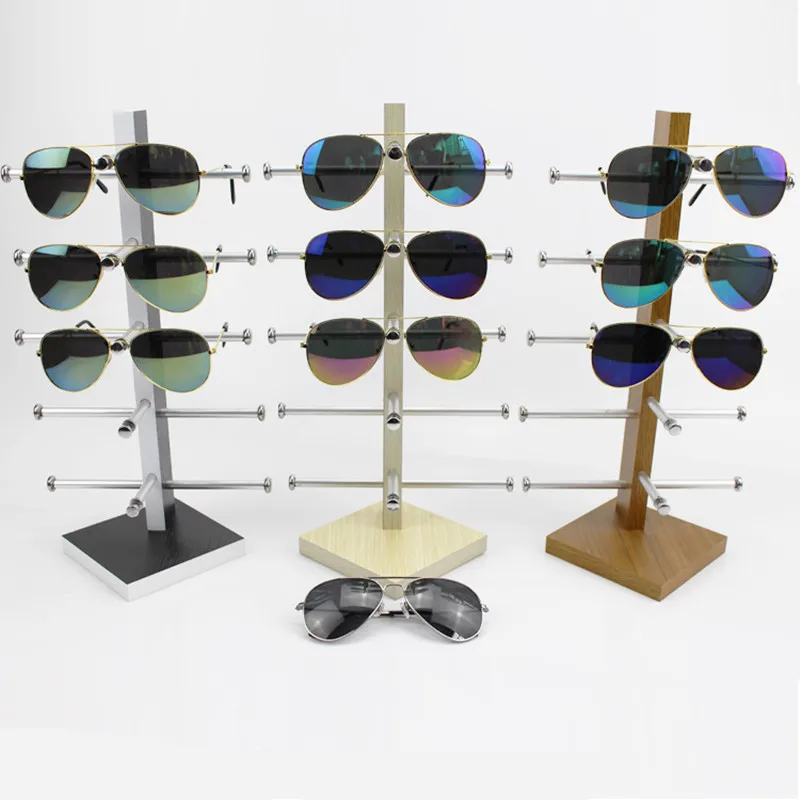 Jewelry-Organizer-Stand-5-Pair-Set-Wood-Sunglasses-Eyeglasses-Frame ...
