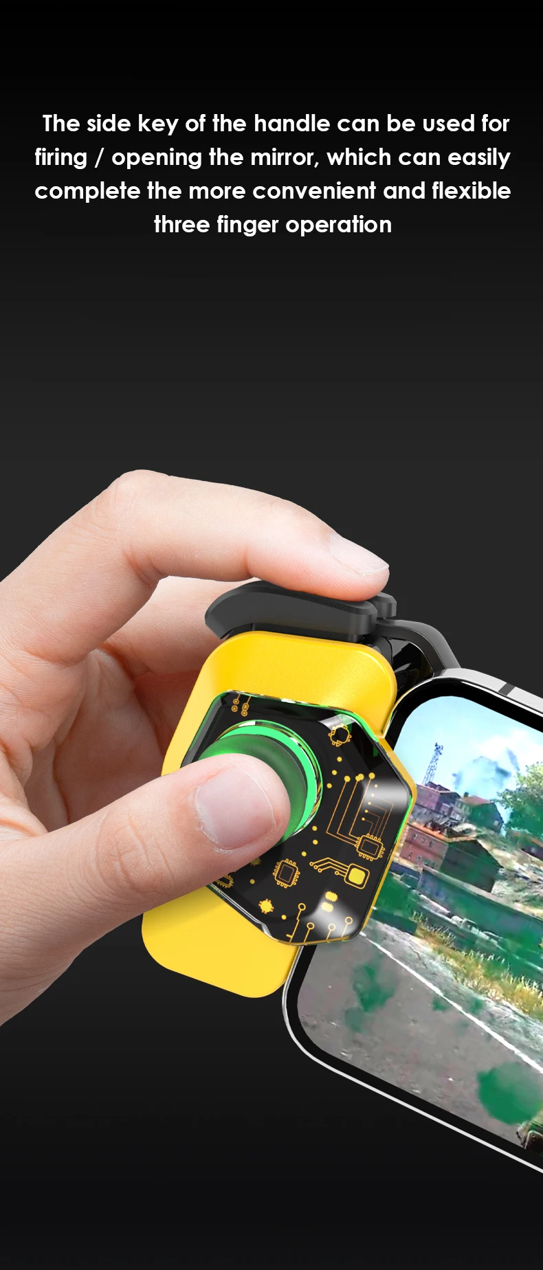 One Key Game Controller Double Side Key Design Anti Slip Chicken Eating ...