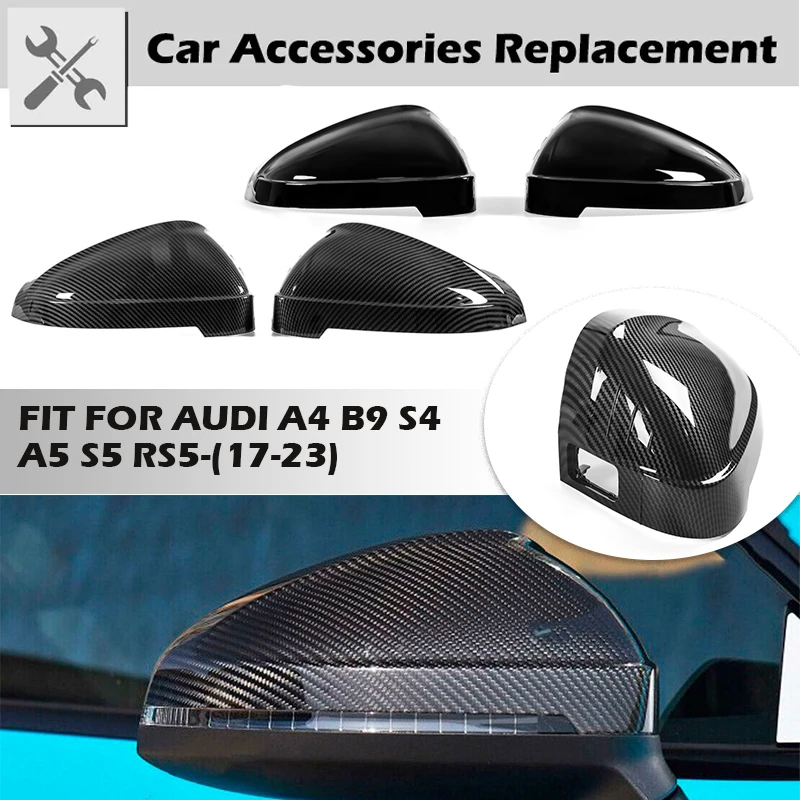 Side-Mirror-Cover-Rearview-Mirror-Caps-Fit-For-Audi-A4-A5-B9-2017-2018 ...