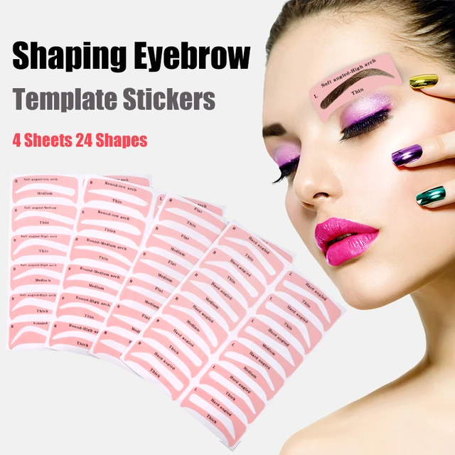 Soft Angled Eyebrow Stencil