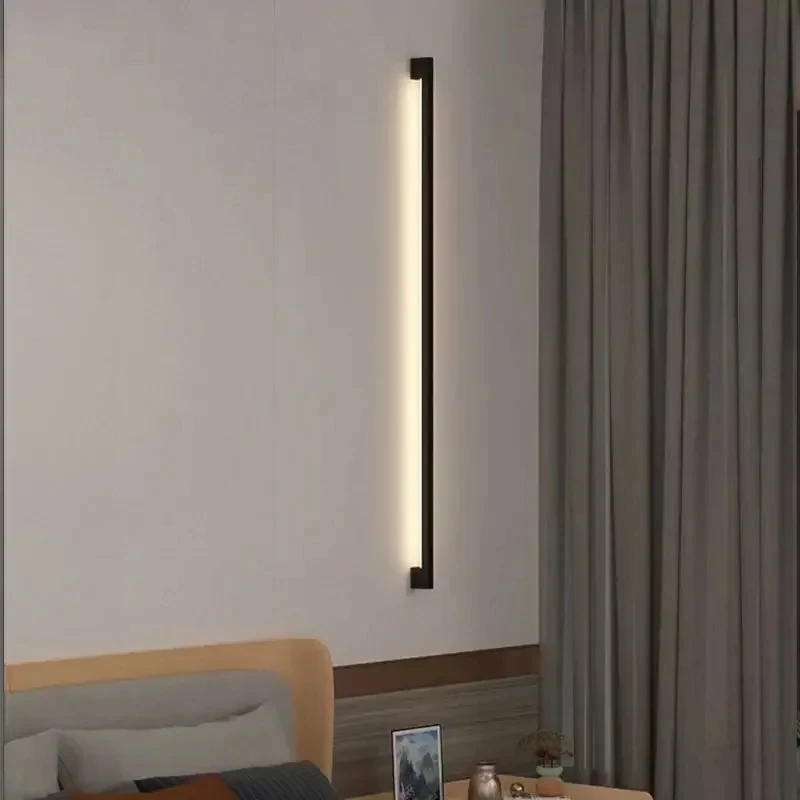 Modern-indoor-long-line-strip-style-wall-lamp-simple-bedroom-corridor ...