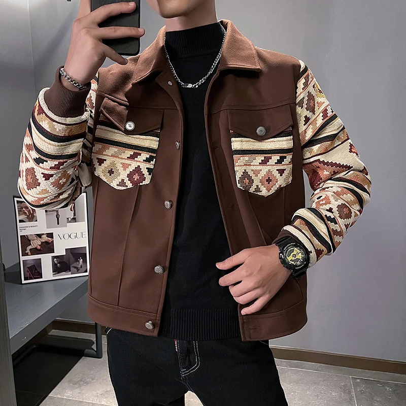 Patchwork Jacket Men