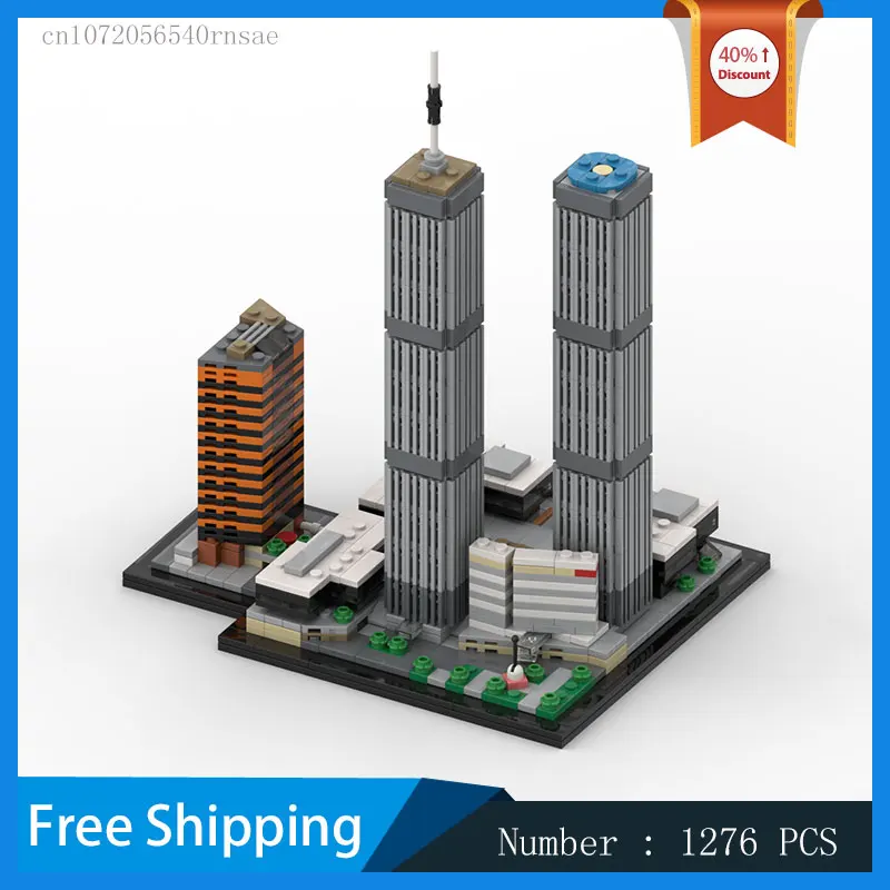 The-World-Trade-Center-MOC-Building-Blocks-Modular-Model-DIY-Bricks ...