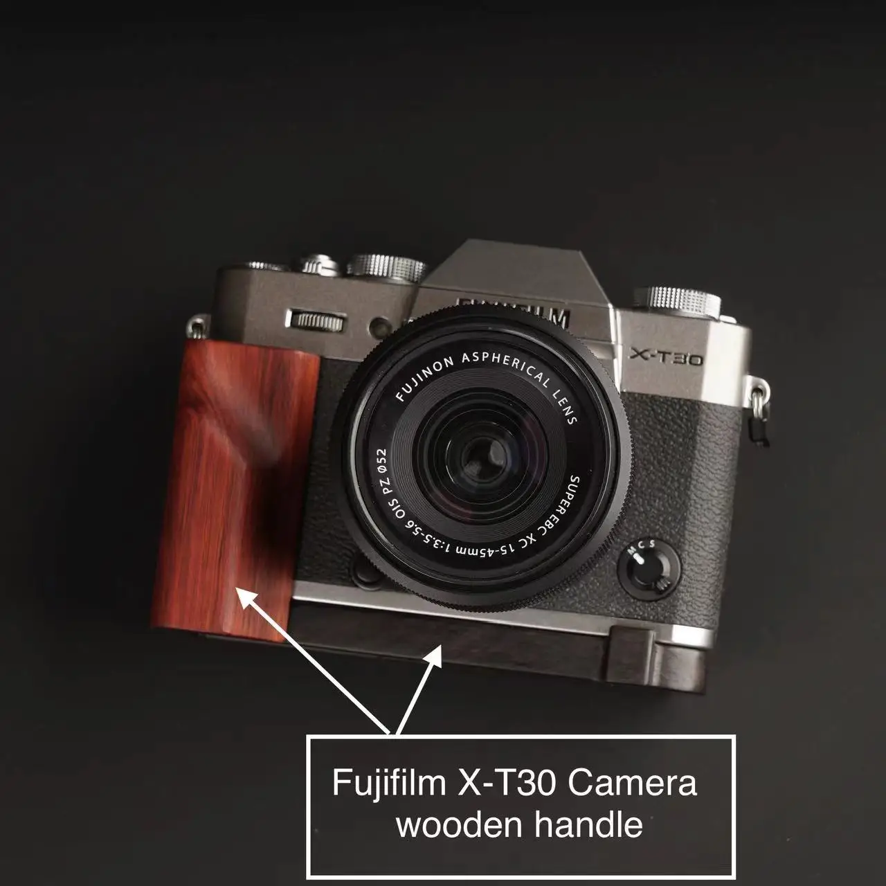 Fujifilm-XT30-Solid-Wood-Handle-Base-Ultra-light-design-Solid-Wood-Red ...