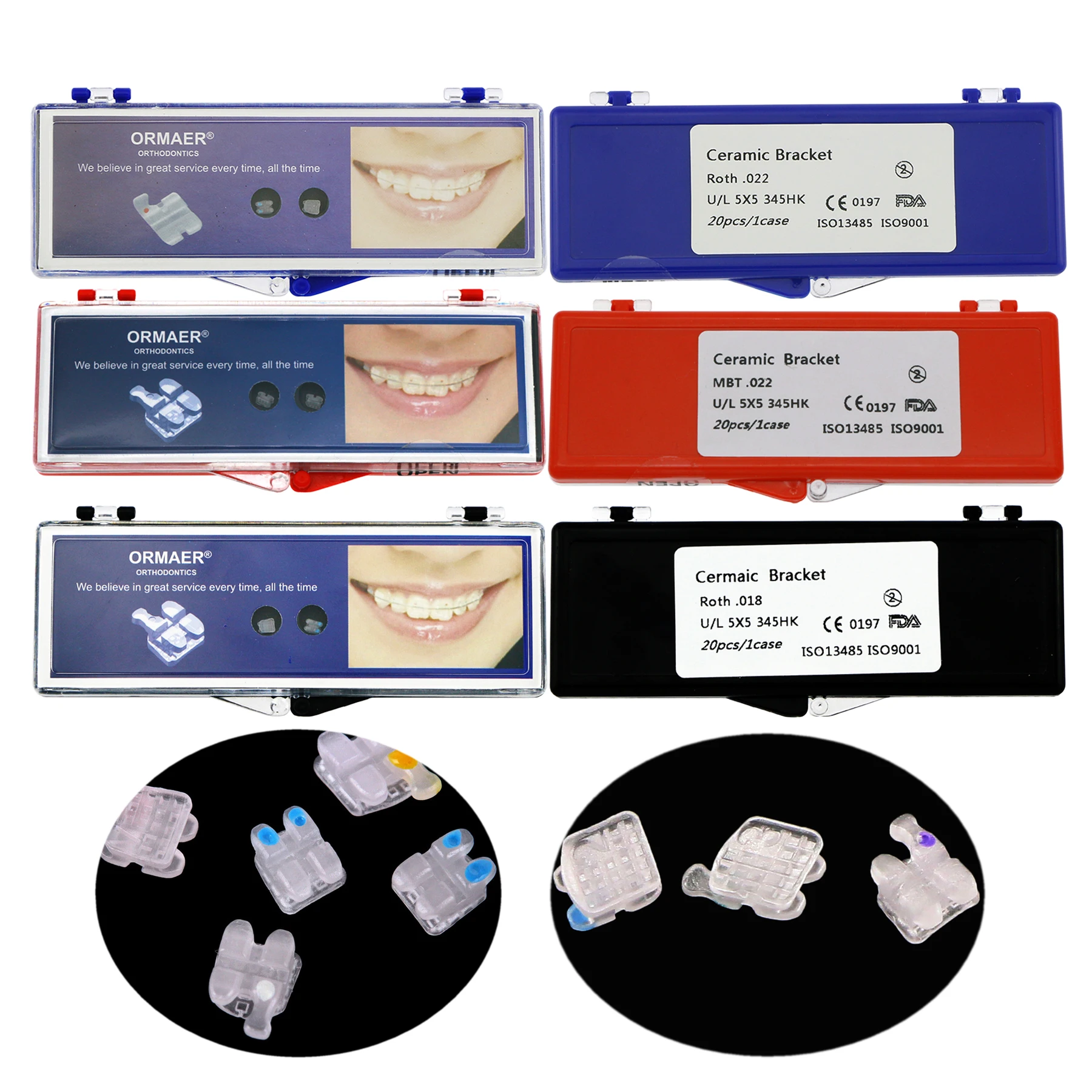 Soportes-de-cer-mica-para-ortodoncia-Dental-Base-de-malla-marcada-Mini ...