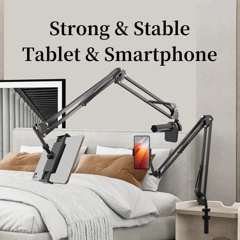 Tablet Holder Stand For Bed Table Desk Smartphone iPad Adjustable ...