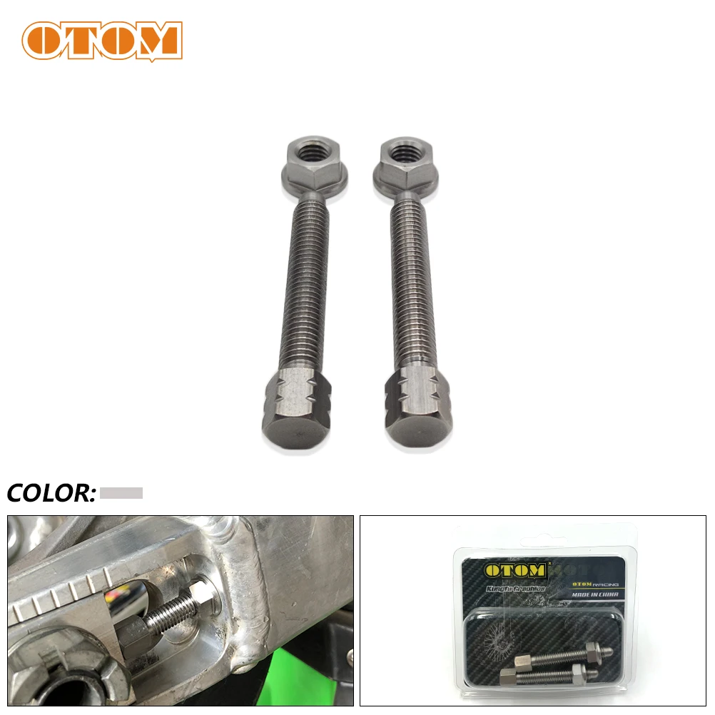 OTOM 오토바이 M8 체인 조절기 볼트, 스테인레스 스틸 육각 알렌 소켓 캡 헤드 나사, 범용 모토크로스 더트 바이크 스윙 암|너트&볼트| - AliExpress