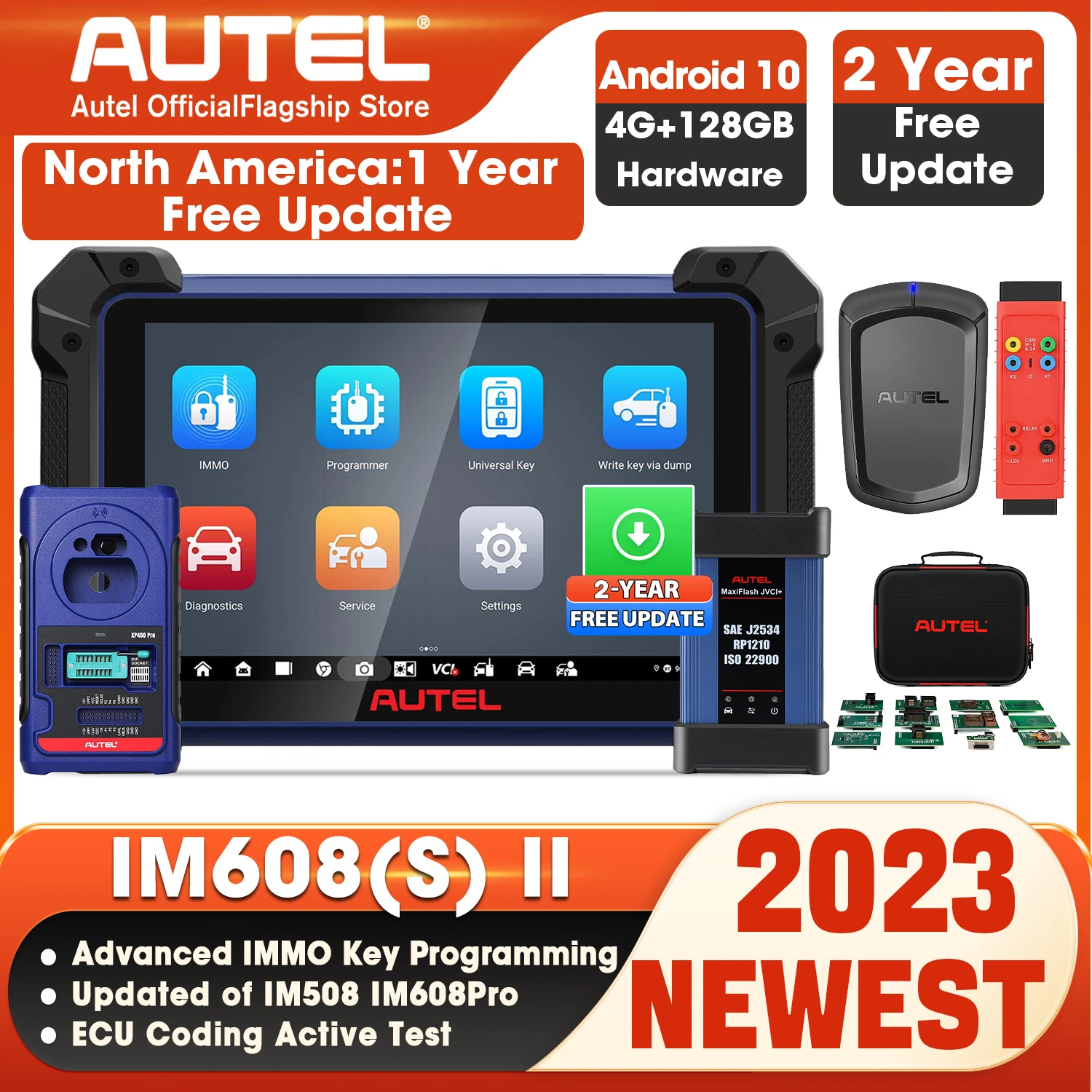 Autel Maxiim Im608 Ii Xp400pro Key Programmer Obd2 Diagnostic Tools ...