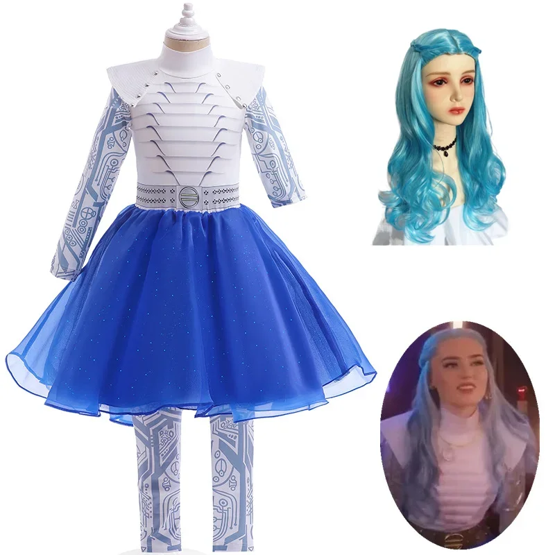 Zombies-3-Addison-alien-Kids-Clothes-Girls-Cheerleader-Dress-Cosplay ...