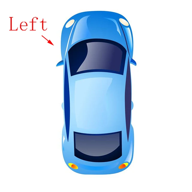 Wide Angle Replacement Heated Blind Spot Warning Wing Rear Mirror Glass ...