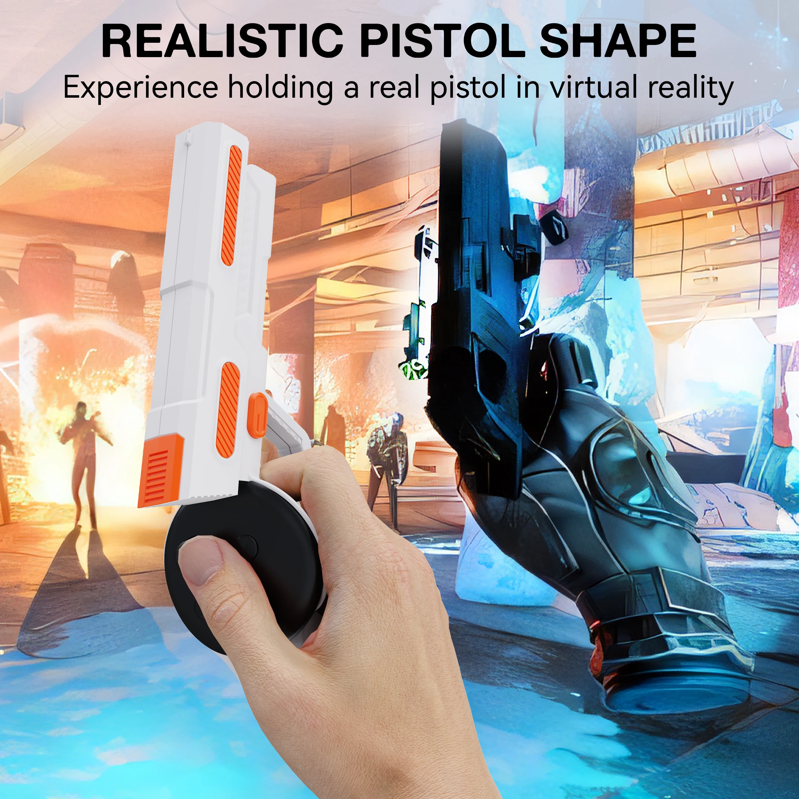 Pistolet de jeu VR pour Meta Quest 3,contrôleur tactile,poignée G-un ...