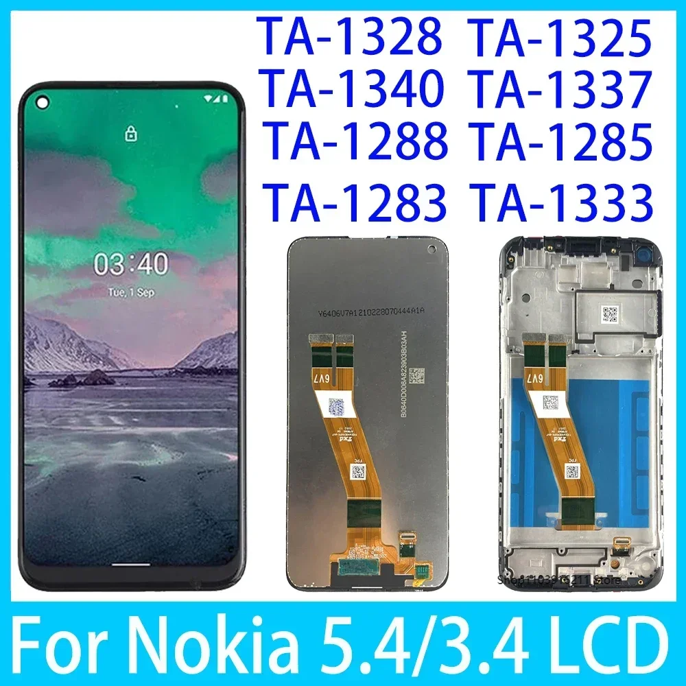 Original 6.39" For Nokia 3.4 TA-1288 TA-1285 TA-1283 LCD Display Touch ...