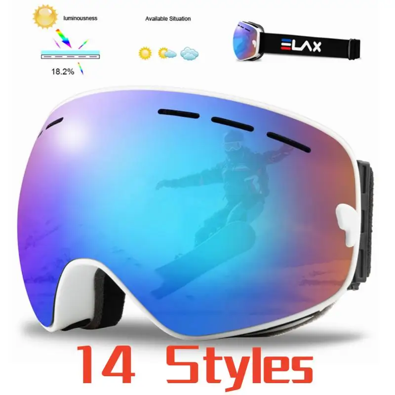 ELAX-Ski-Goggles-Winter-Snow-Sports-Goggles-With-Anti-fog-UV-Protection ...