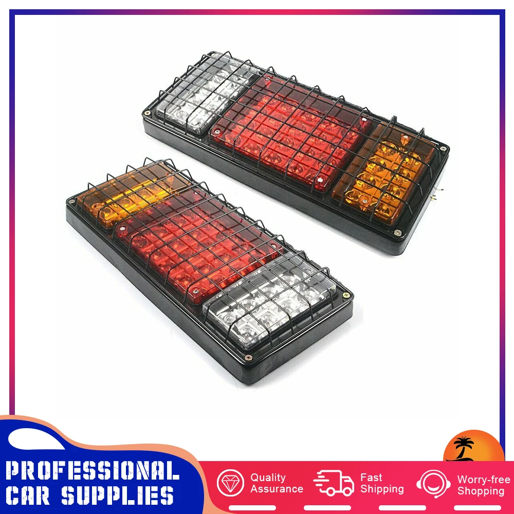 2x-24V-Truck-Tail-Light-Turn-Signal-Warning-Lamp-Rear-Brake-Stop ...