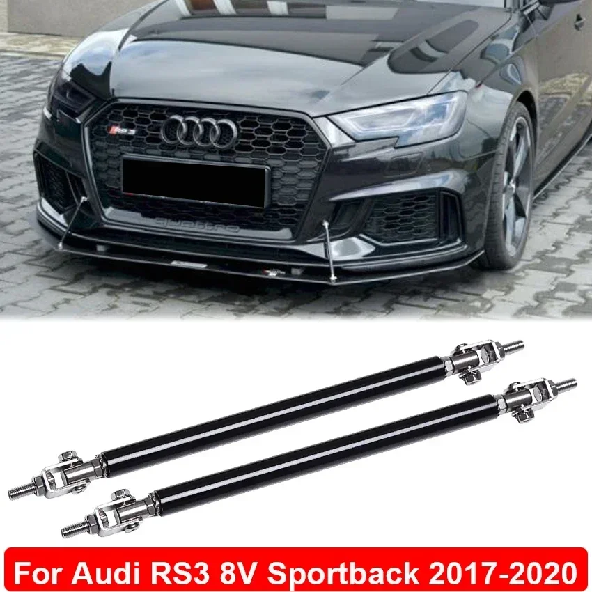 Universal Adjustable Front Bumper Lip Splitter Strut Rod Tie Support ...