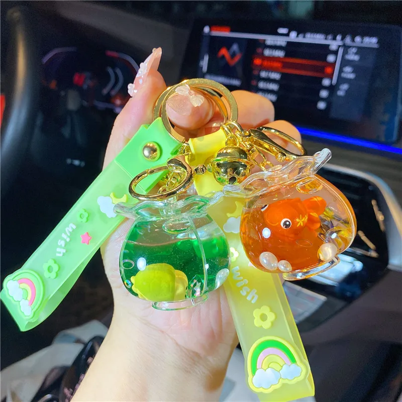 3pcs-Creative-Ocean-Doll-Fish-Tank-Quicksand-Bottle-Keychain-Floating ...