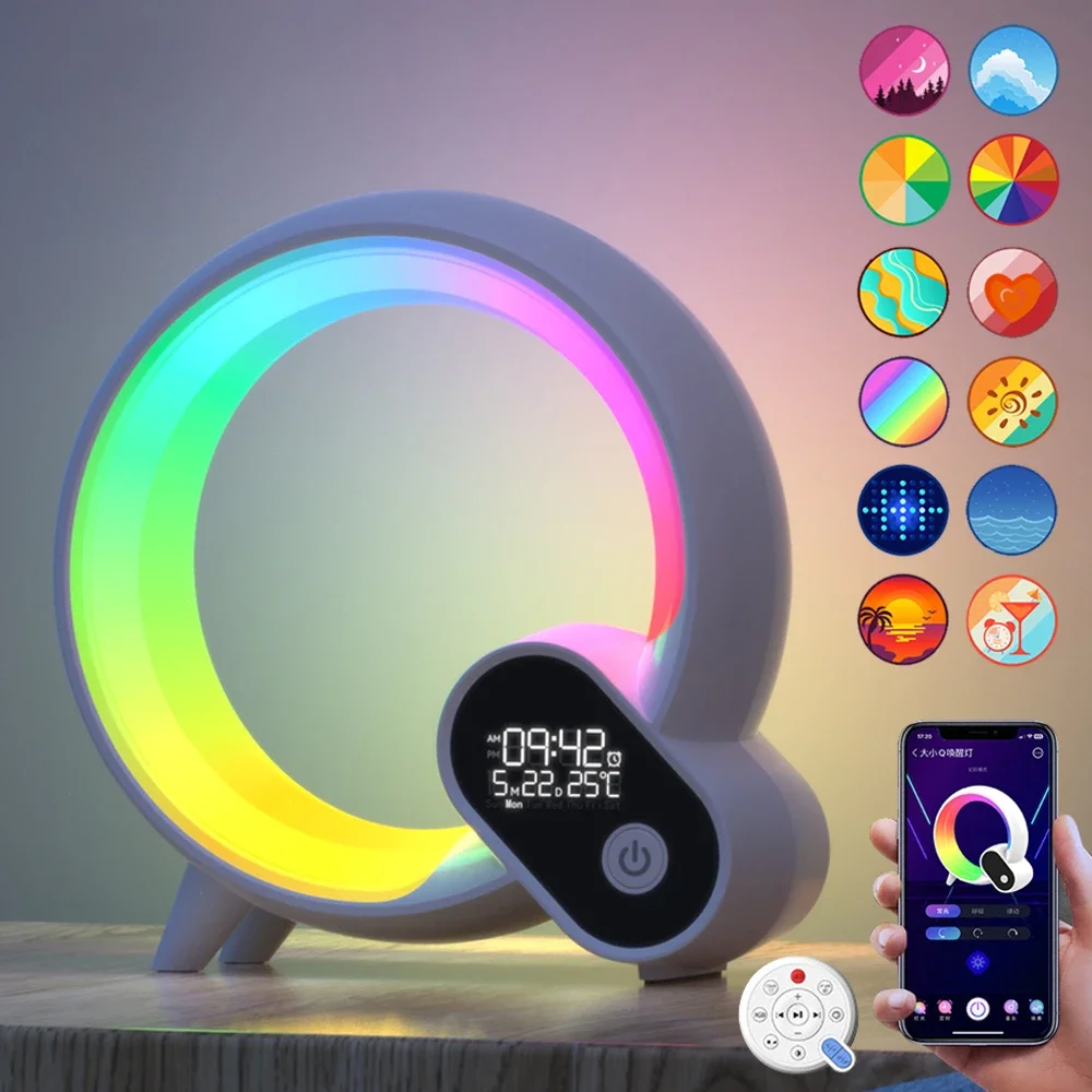 Novelty-Smart-Q-Led-Wake-Up-Light-Ambient-Light-Night-Light-Dimmable ...
