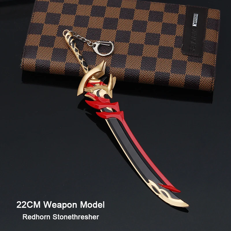 22CM-Arataki-Itto-Anime-Figure-Weapon-Model-Redhorn-Stonethresher ...