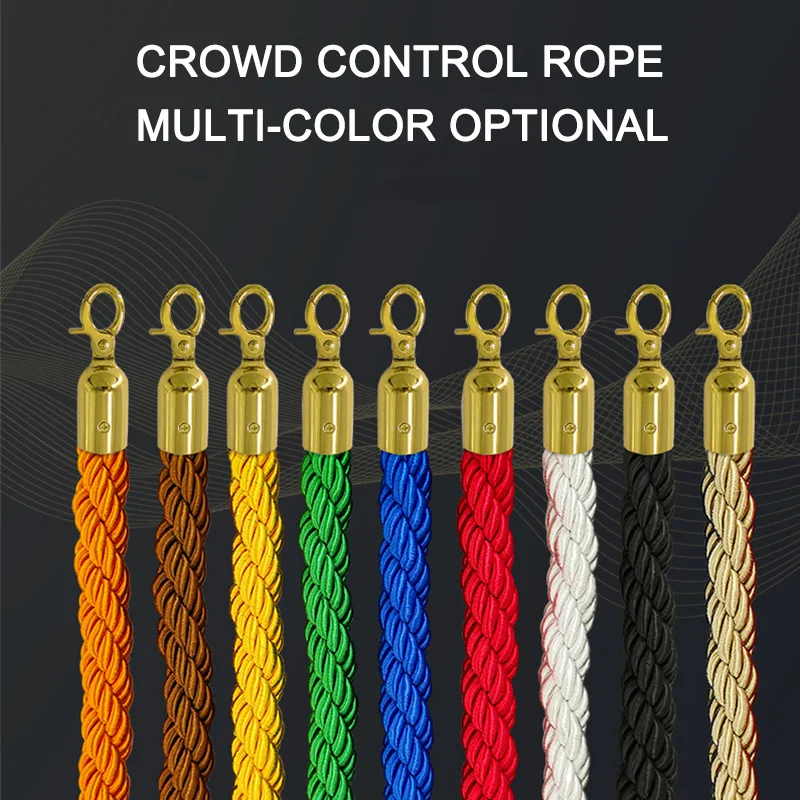 Multicolor-1-5M-Long-Twisted-Lining-Barrier-Rope-Velvet-Crowd-control ...
