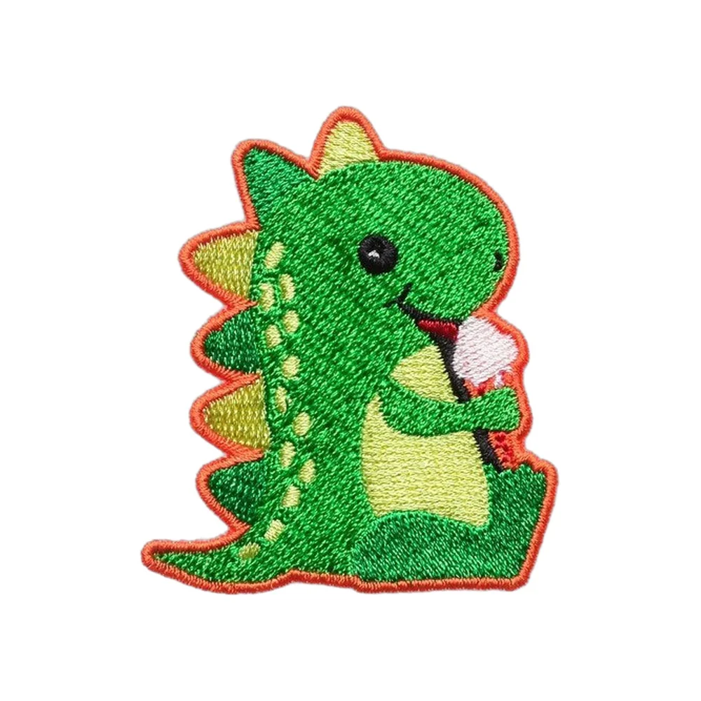 Green Dinosaur Cute Cartoon Patch Velcros Tactical Morale Sticker ...