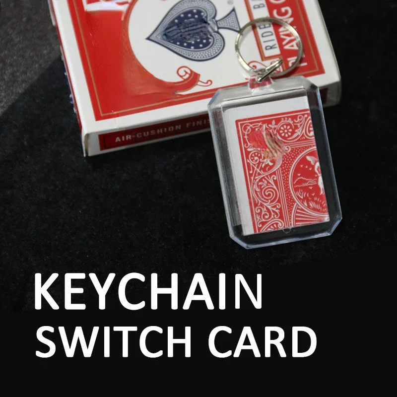 Keychain-Switch-Card-Close-Up-Magic-Tricks-Illusion-Gimmick-Find-The ...