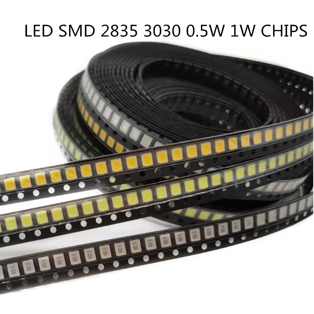 500PCS SMD LED 2835 5730 Chip 0.5W 1W 3V 6V 9V 18V 30V Beads Light ...