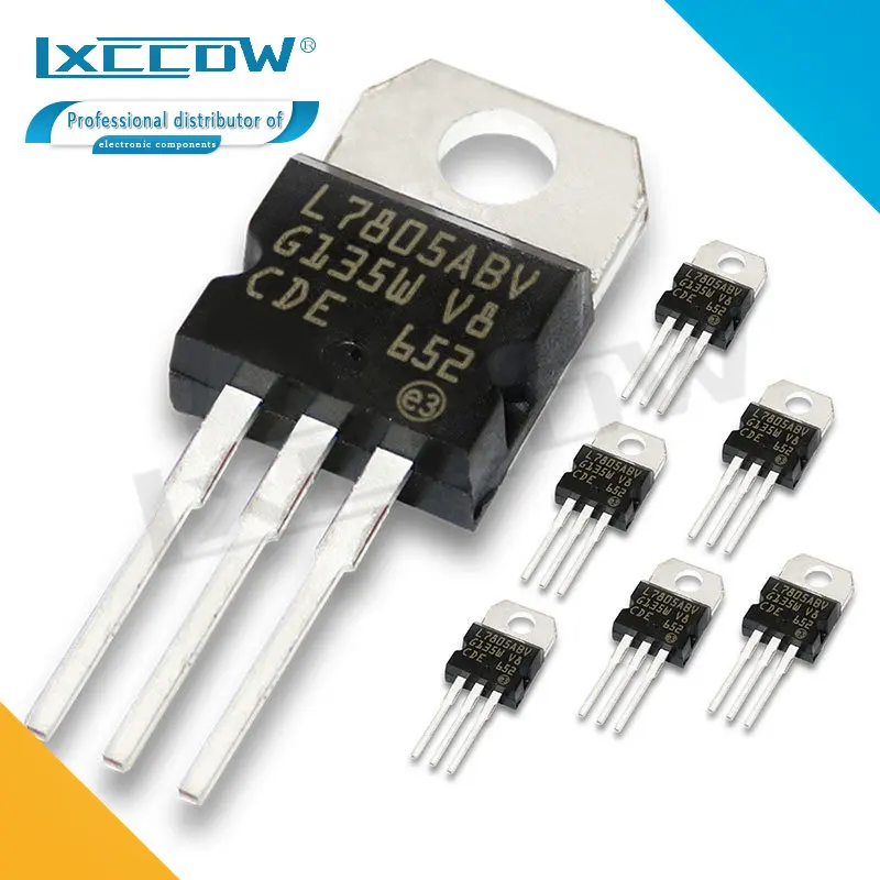 5pcs L7805ABV TO-220 7805ABV L7806ABV L7808ABV L7809ABV L7812ABV ...