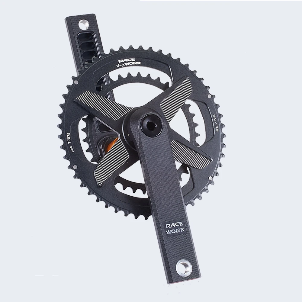 Road Bike Crankset 170mm Crank Ultralight Hollow Bicycle Crank Double ...