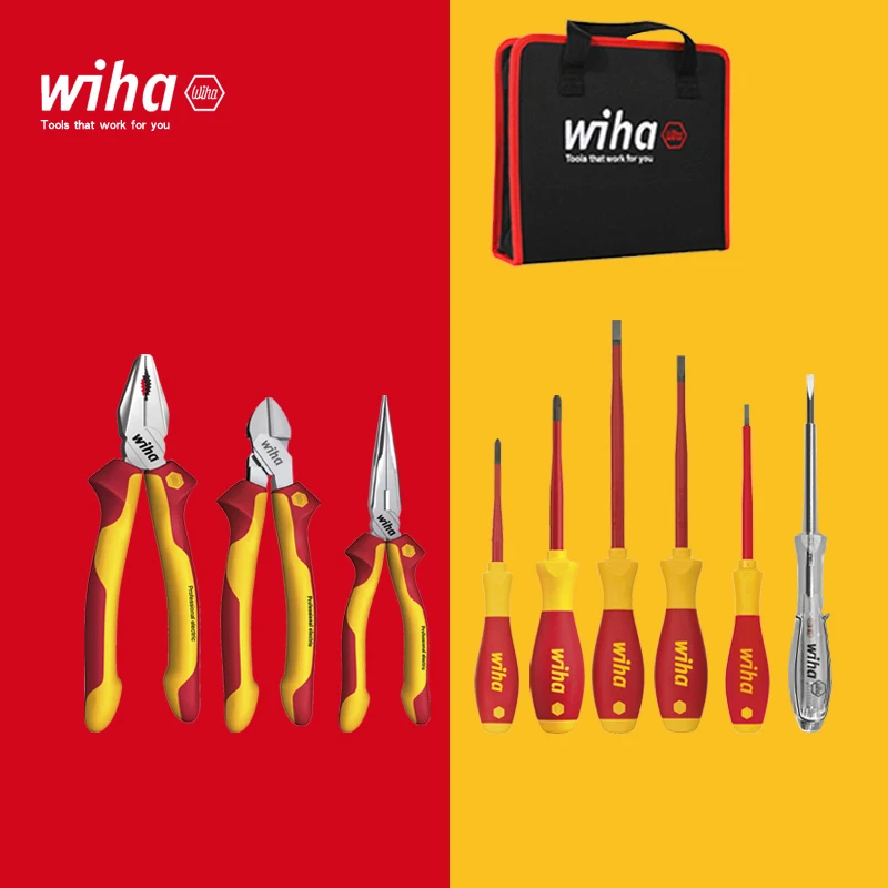 WIHA-Tools-9pcs-Universal-Insulated-Pliers-Set-and-Screwdriver-Sets ...