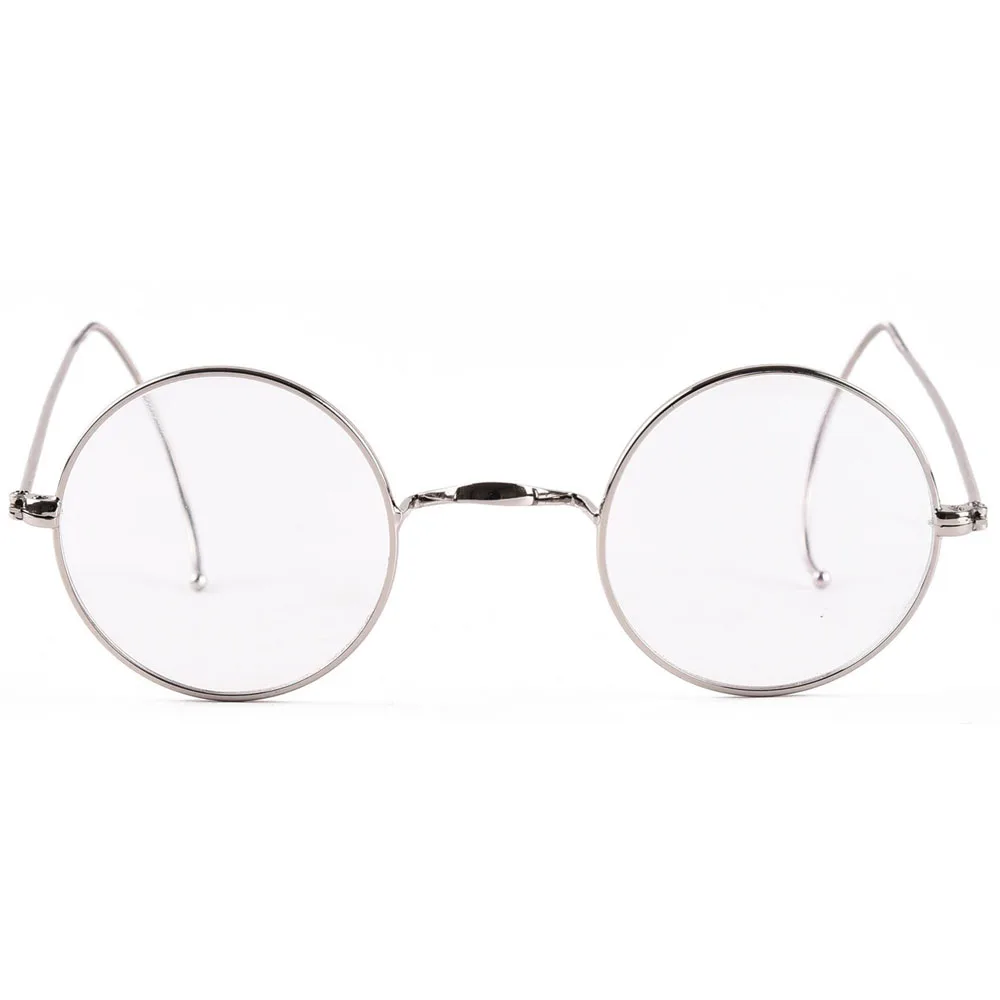 44mm-Round-Vintage-Antique-Wire-Glasses-Eyeglass-Frame-Men-Women ...