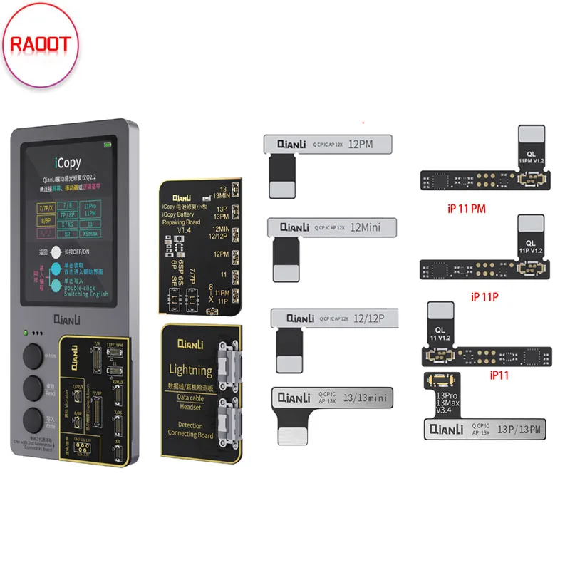 Qianli Icopy Plus 2.2 True Tone Newest Battery Flex Cable Data Board ...