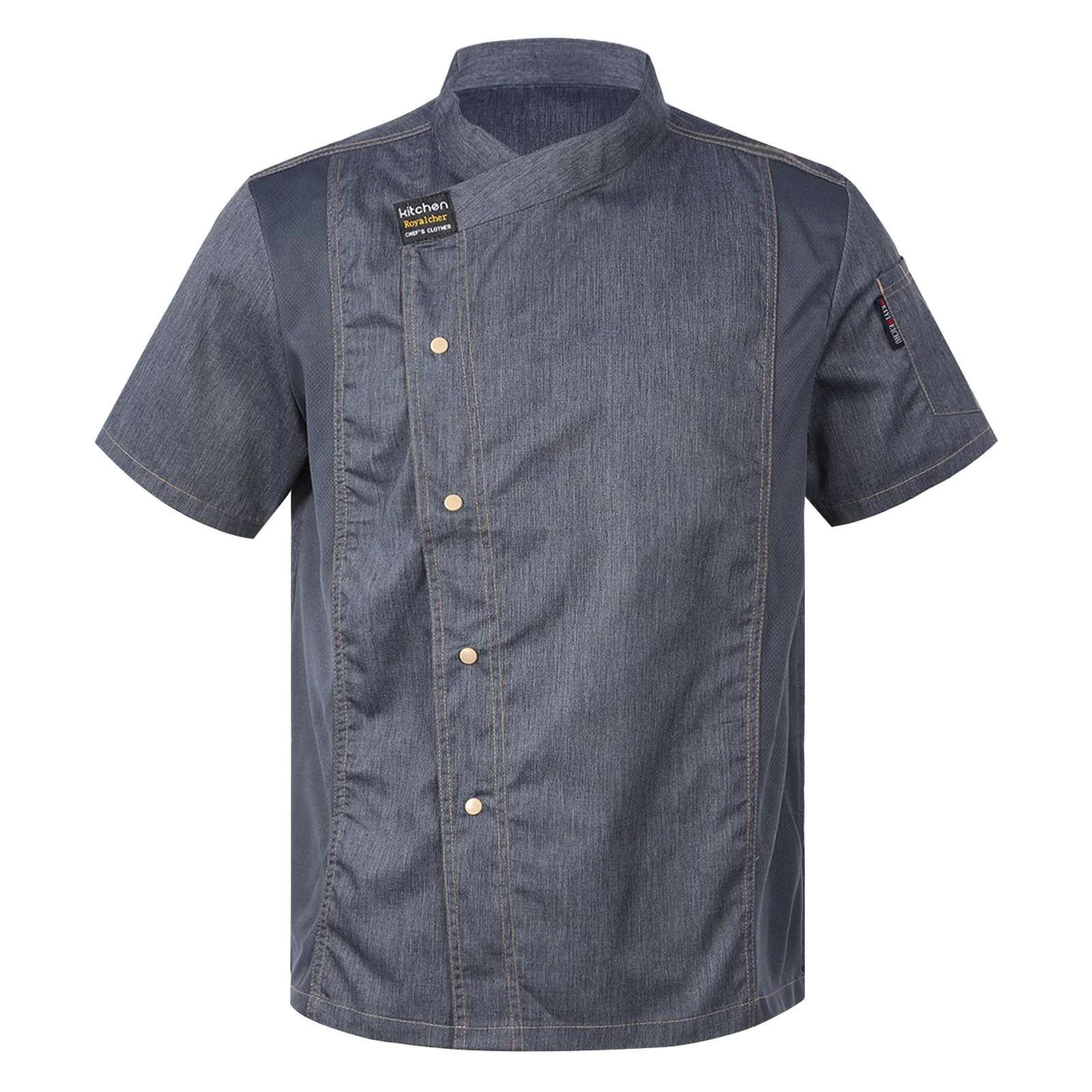 Mens Womens Unisex Chef Shirt Adults Kitchen Work Uniform Chef Coat ...