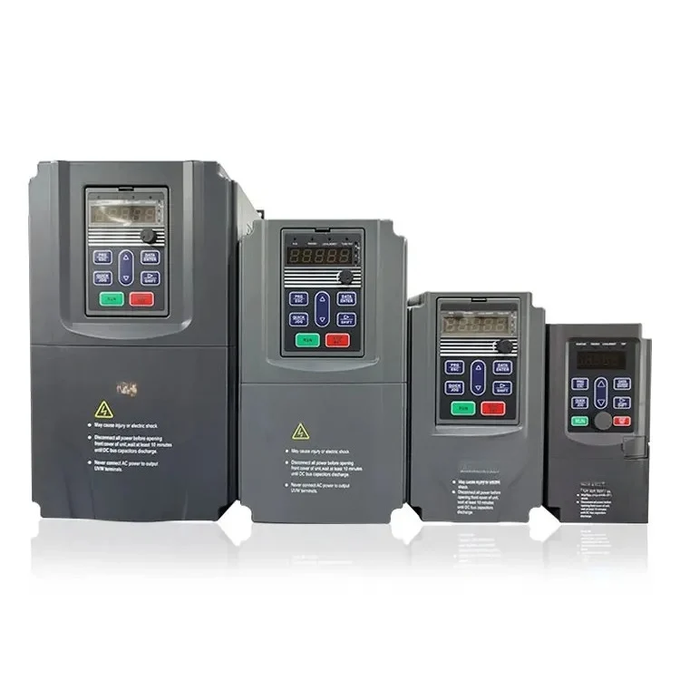 China VFD 0.75-55kw 220v 380v 1 Phase 3 Phase Input-output Inverter ...