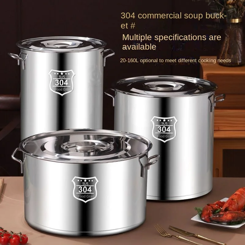 304-stainless-steel-pot-Large-capacity-water-storage-bucket-Commercial ...
