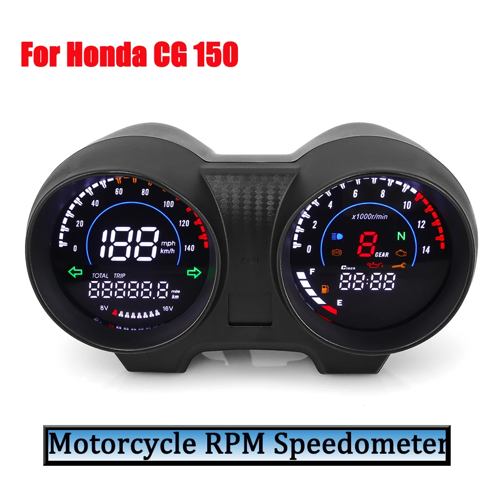 Motorcycle-RPM-Speedometer-Voltmeter-Moto-6-Gear-Display-Fuel-Gauge-for ...