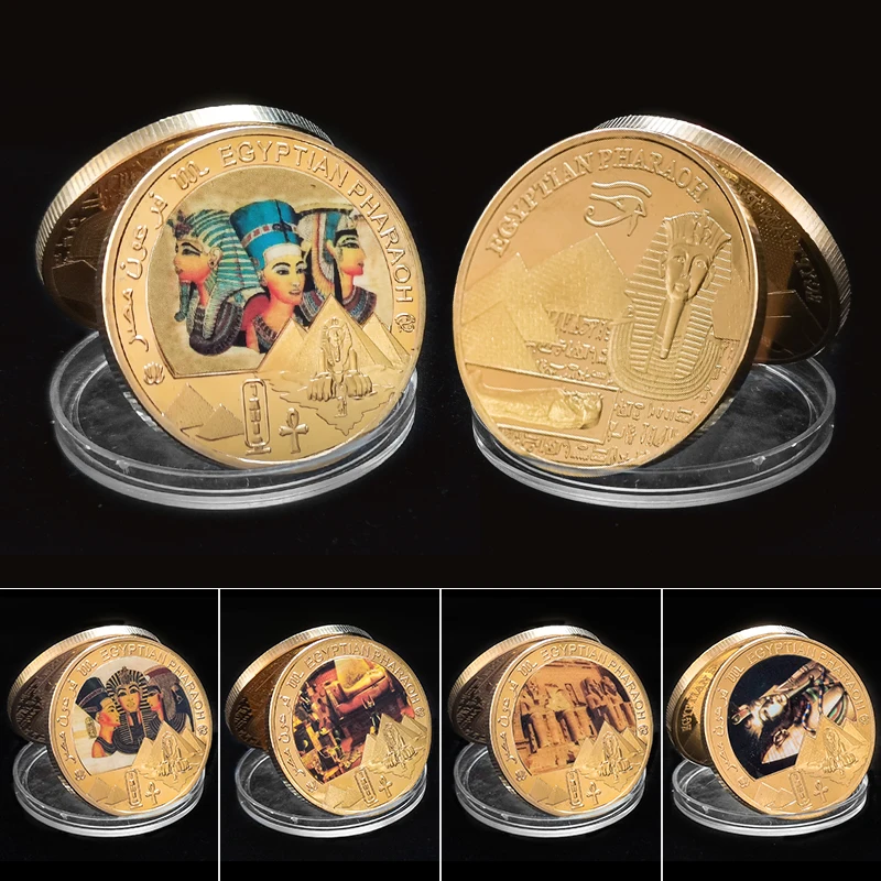 Egyptian-Pharaoh-Gold-Plated-Commemorative-Challenge-Coin-Egypt-Coin ...