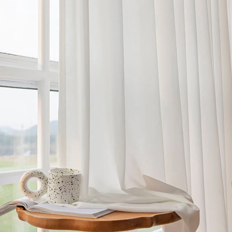 Cortinas-transparentes-de-Velcro-para-sala-de-estar-tul-grueso-denso ...