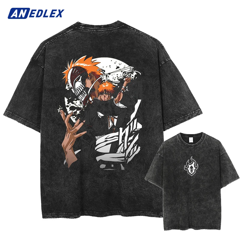 Hip-Hop-Washed-Oversize-T-Shirt-Men-Streetwear-Japanese-Anime-Print-T ...
