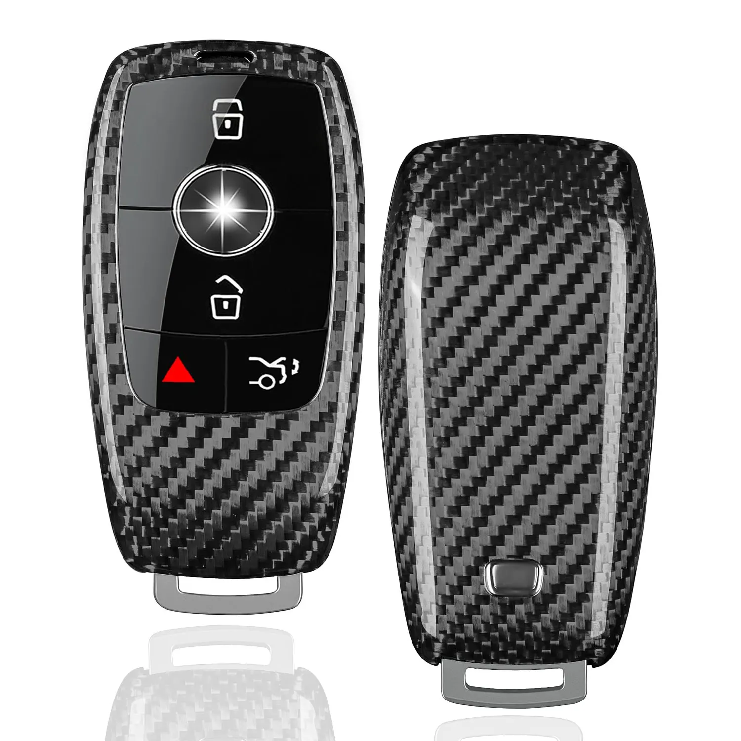 Carbon-Fiber-Key-Fob-Cover-Case-for-Mercedes-Benz-Key-Fob-Protector-for ...