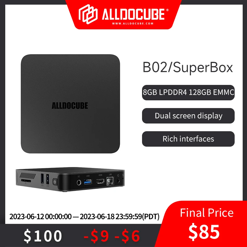 ALLDOCUBE SuperBox Intel UHD 4K, Mini PC con Windows 10, intel J4005 ...
